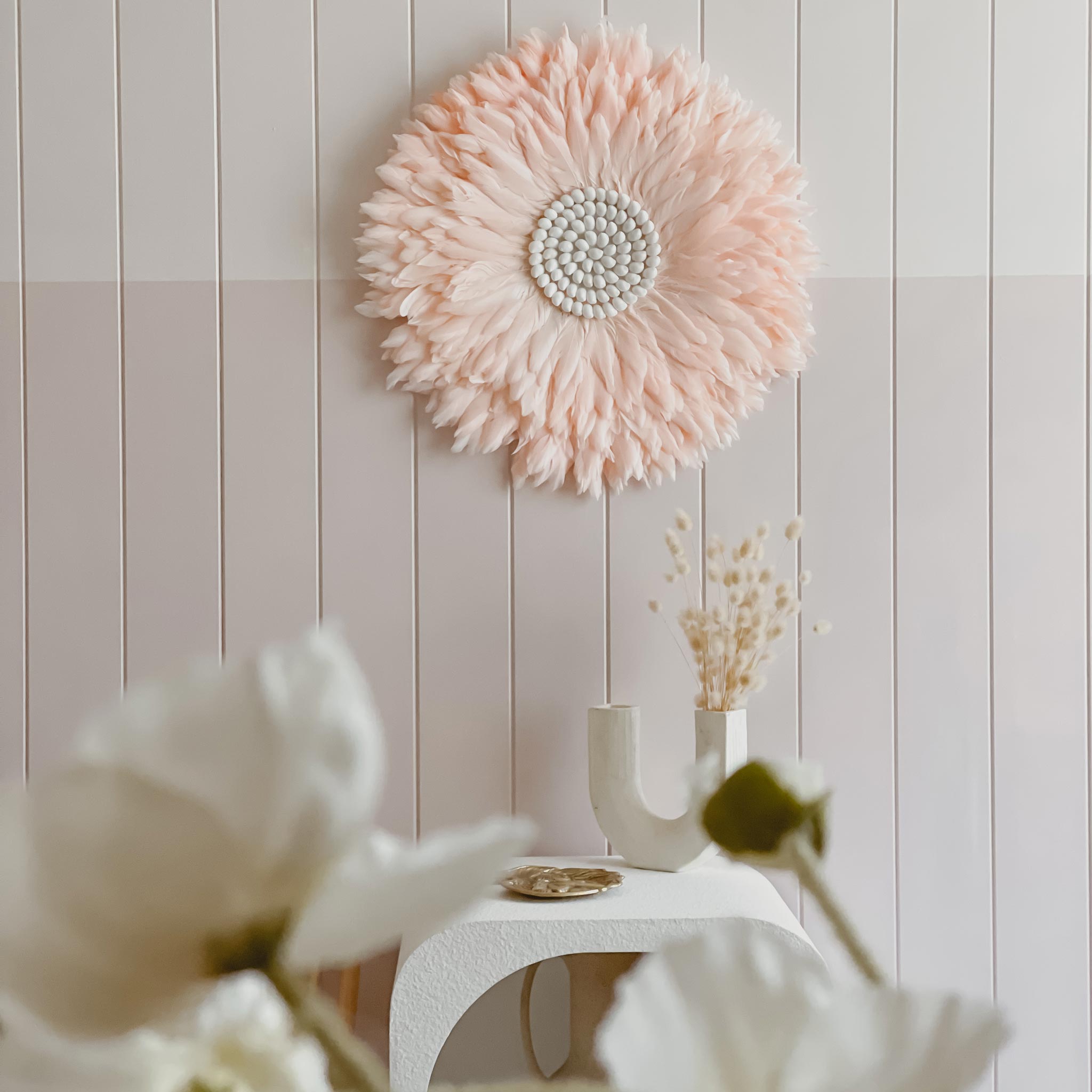 Juju Feather Shell Peach - Stitch & Straw Australia