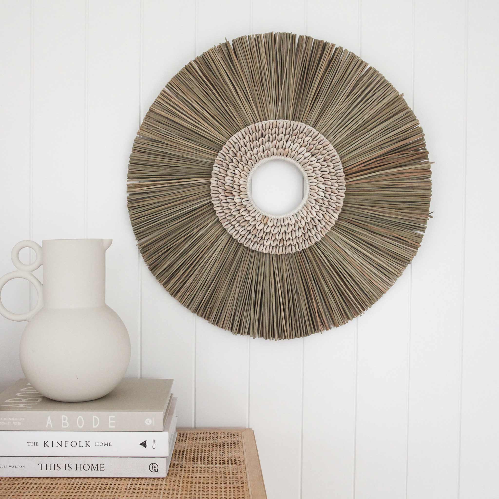 Mani Seagrass Puka Wall Hang - Stitch & Straw Australia
