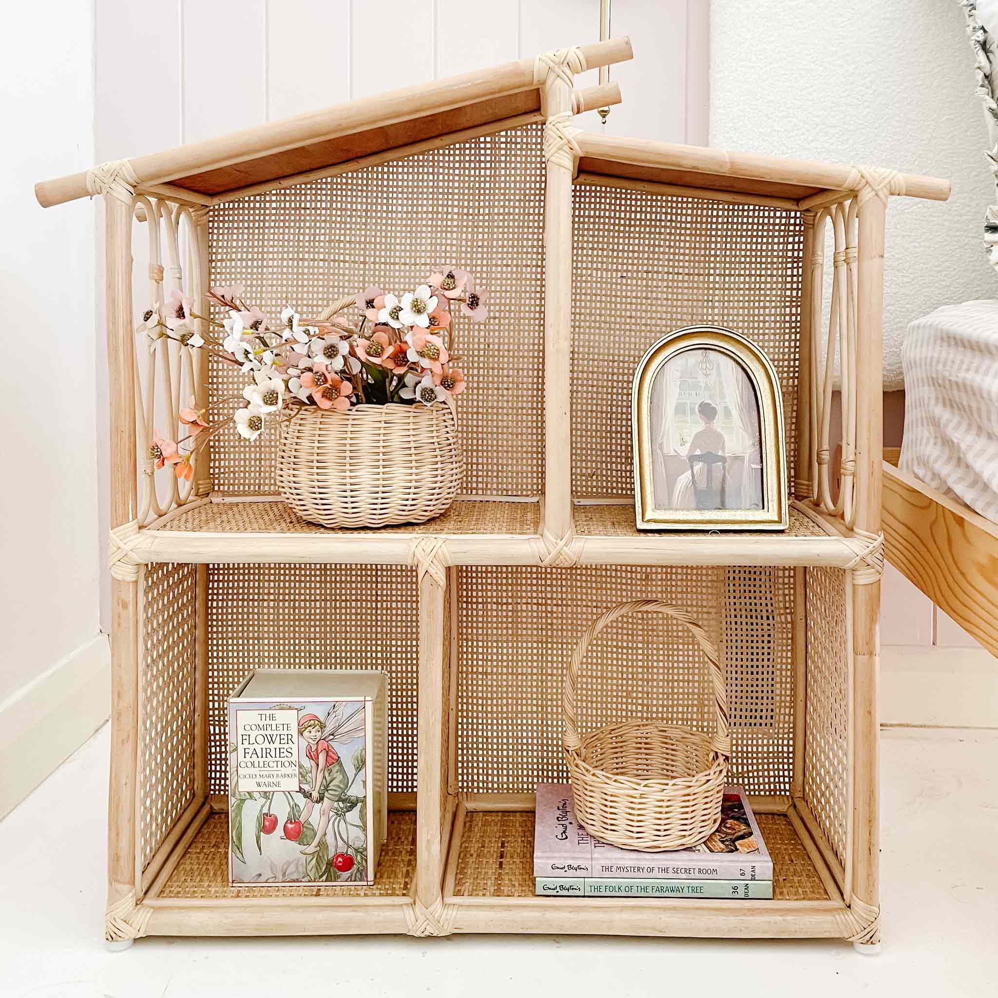 Rattan Toy House Shelf - A versatile storage and Decorative Piece ...