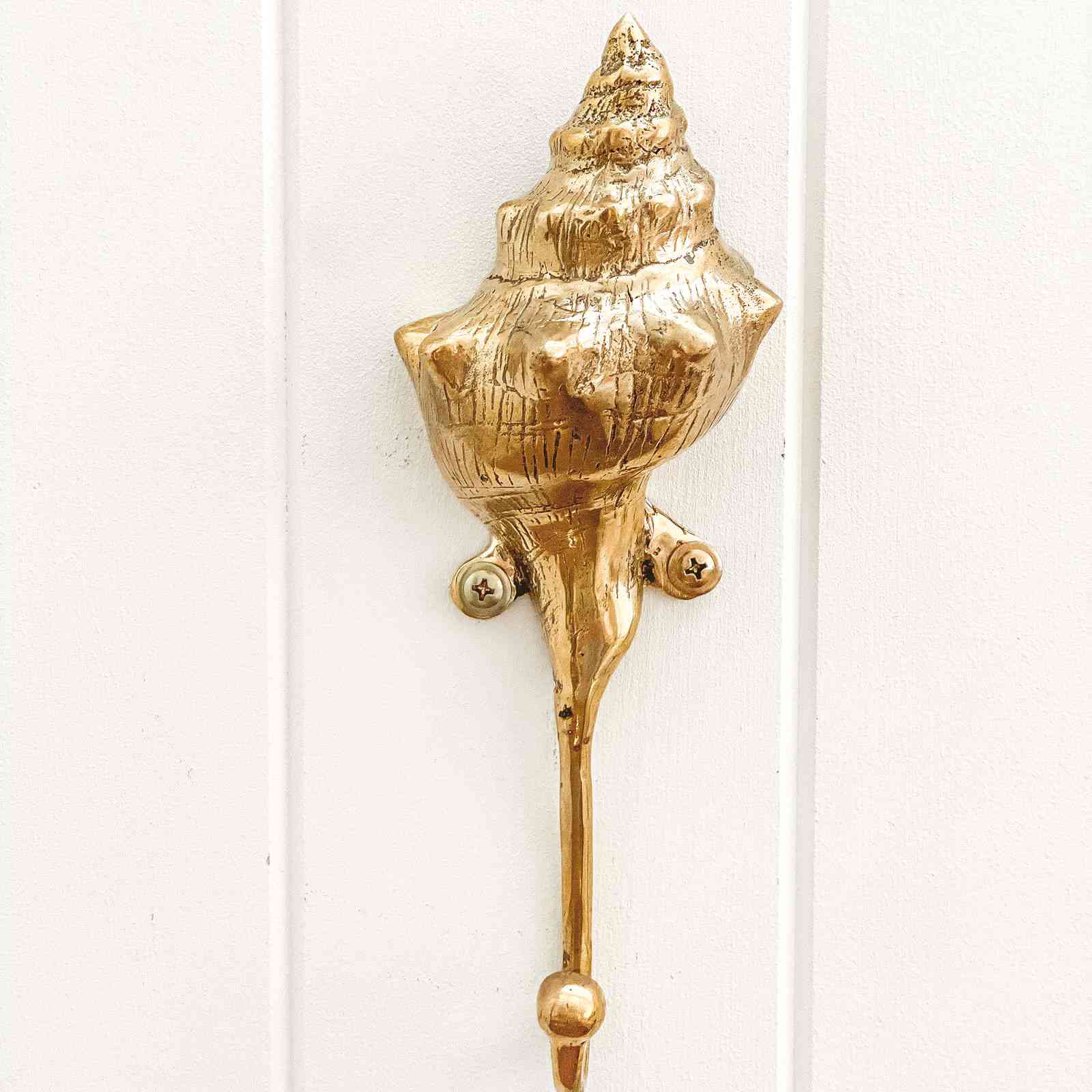 Conch Shell Brass Wall Hook – Stitch & Straw