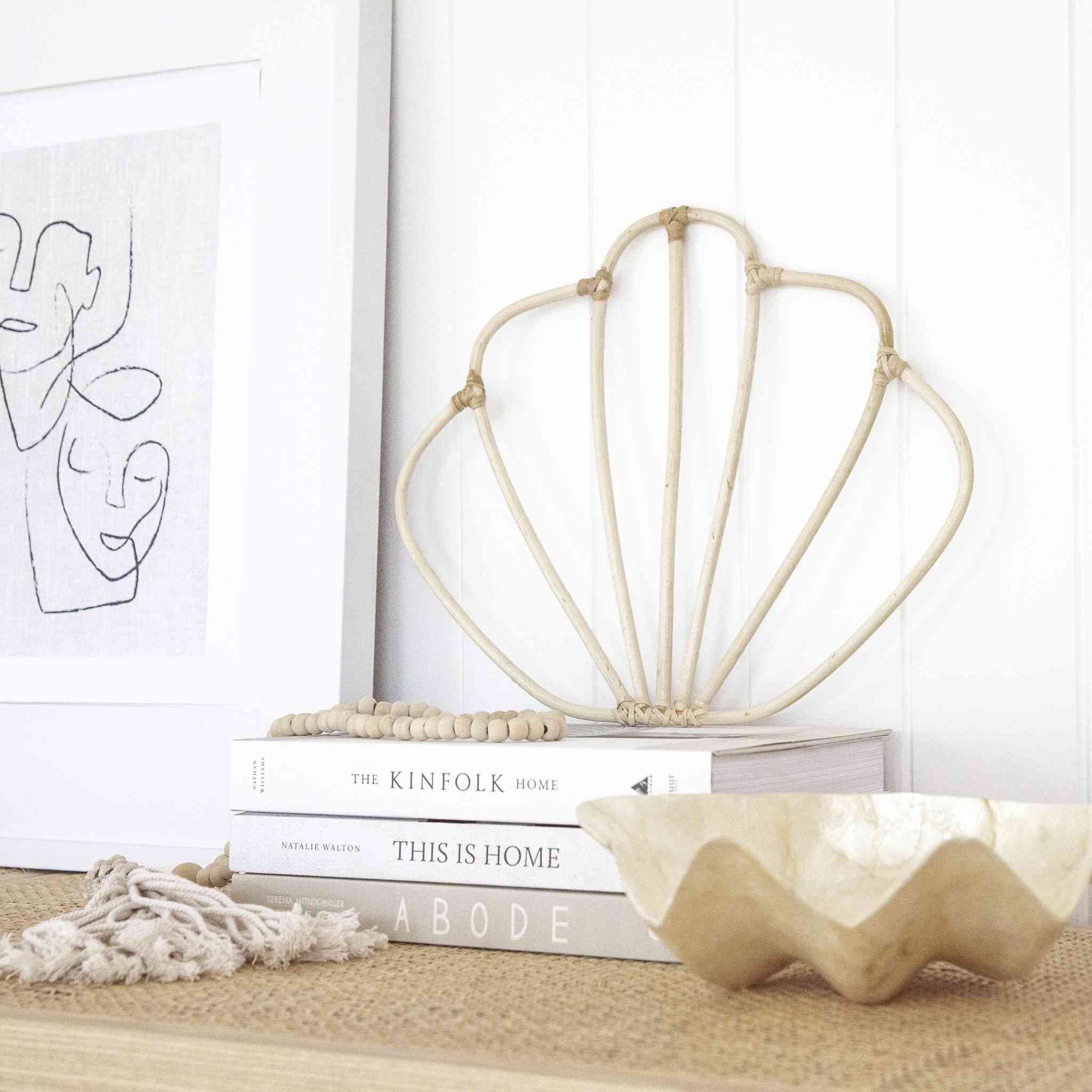 Ariel Rattan Clam Shell – Stitch & Straw